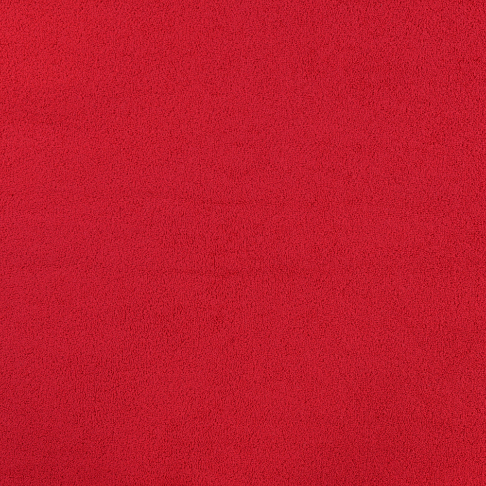 100% Cotton Terry Fleece Fabric - RED, Terry Fleece Fabric UK Online